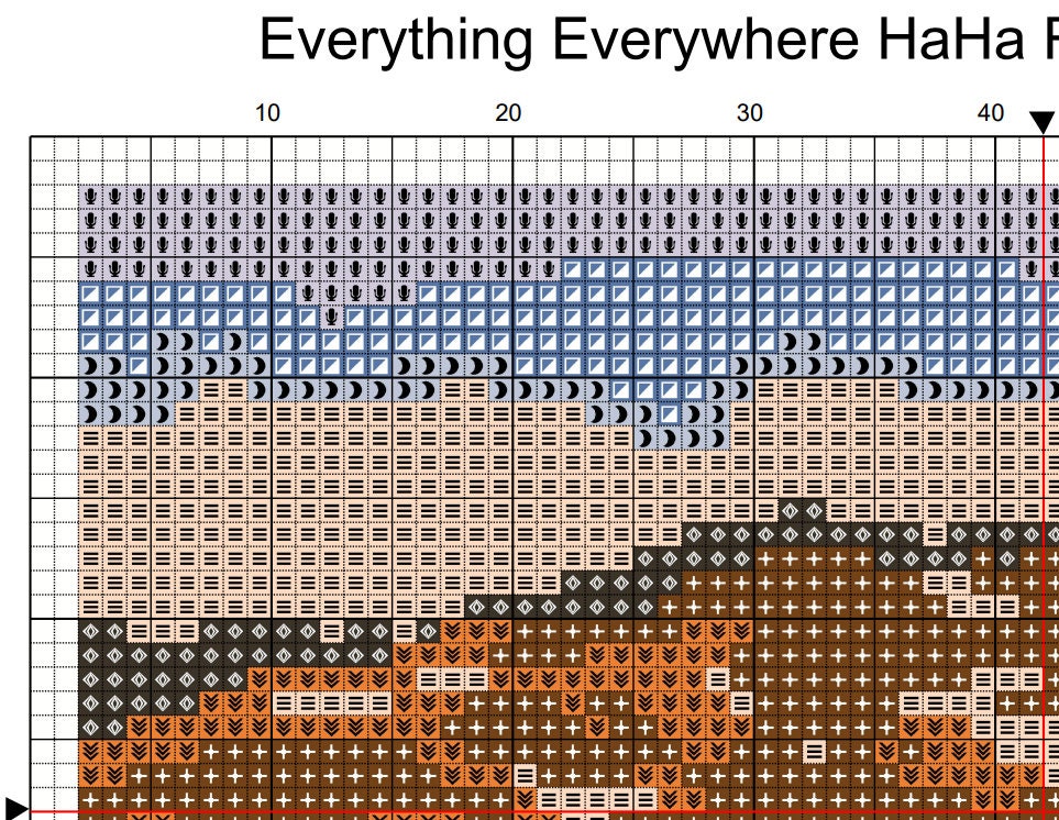 Everything, Everywhere, All at Once: HAHA Rocks, Cross Stitch Pattern ...