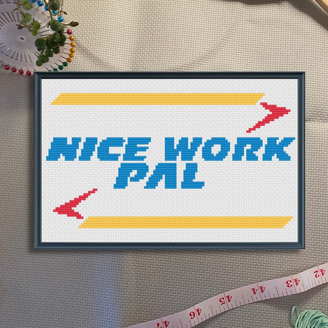 Nice Work Pal Cross Stitch Pattern PDF for Instant Download. Soaring ...