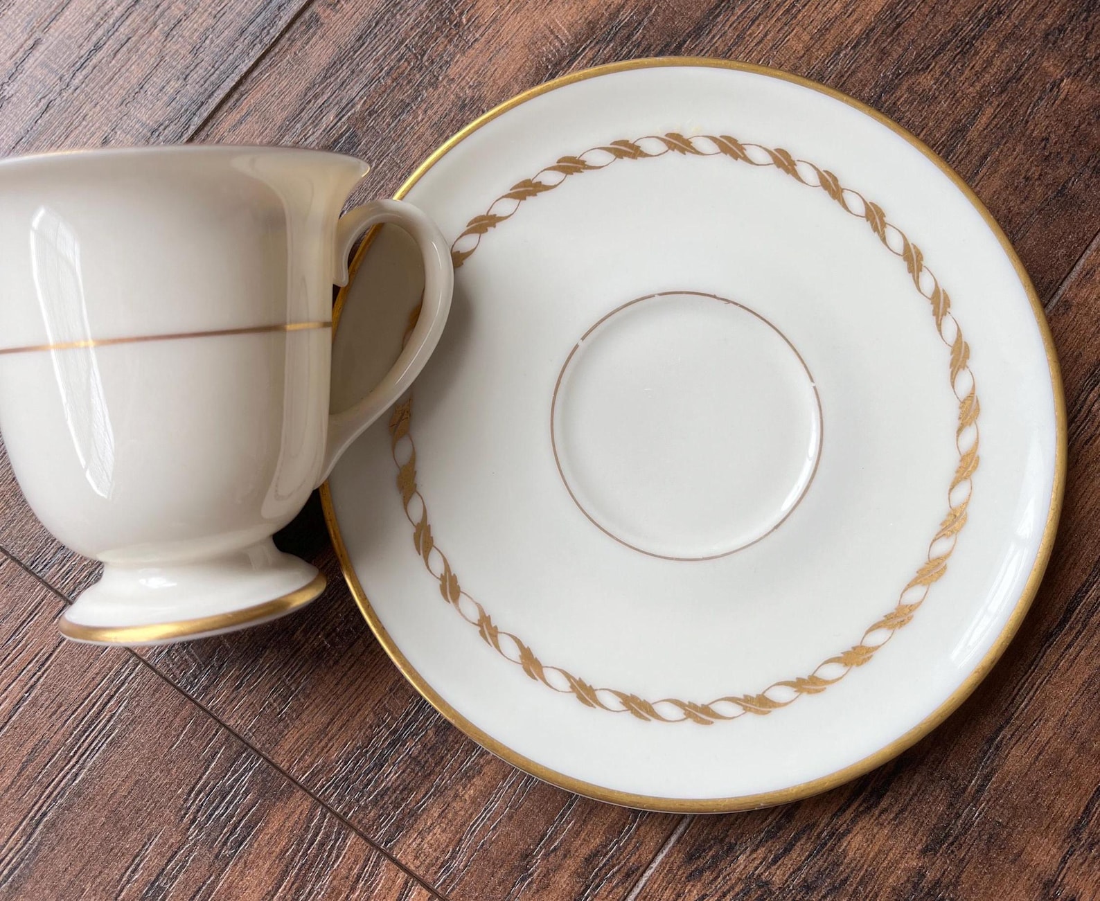 Vintage Espresso Cup and Saucer Set Antique Porcelain Demitasse Mini ...