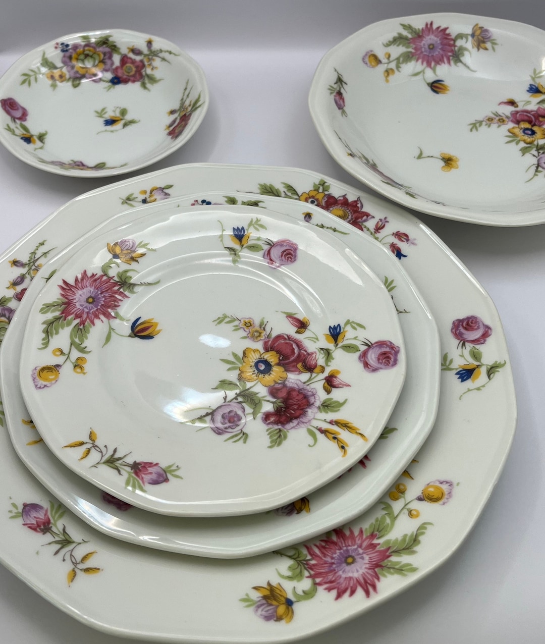 Antique 5 Piece Dinnerware Set From Haviland Limoges in Persian Garden ...