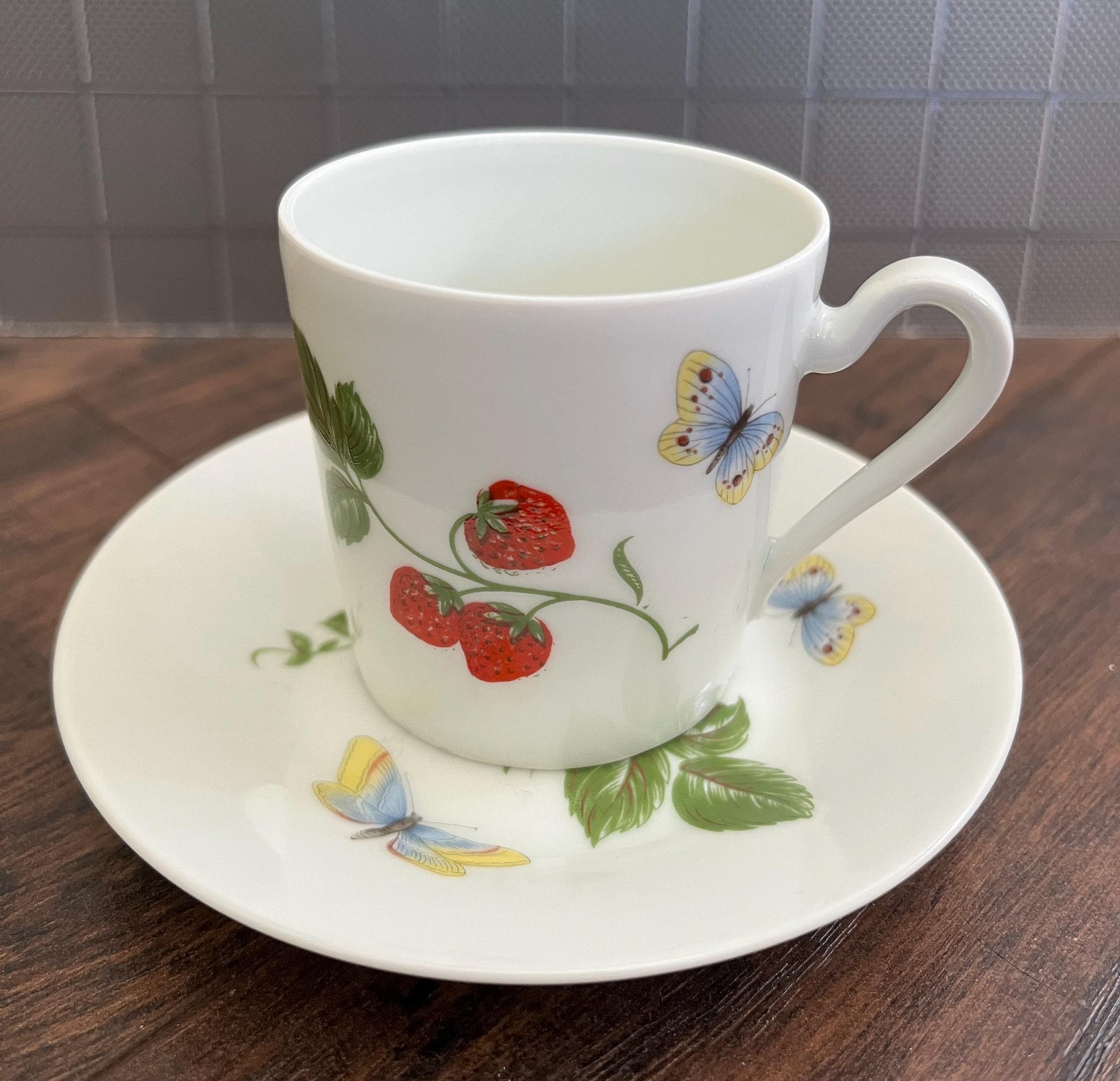 Tiny Tea Cup and Saucer Set | Vintage Espresso Cups | Antique Porcelain ...