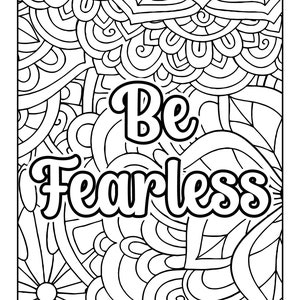 5 Coloring Pages for Self Love and Motivation - Printable Inspirational ...