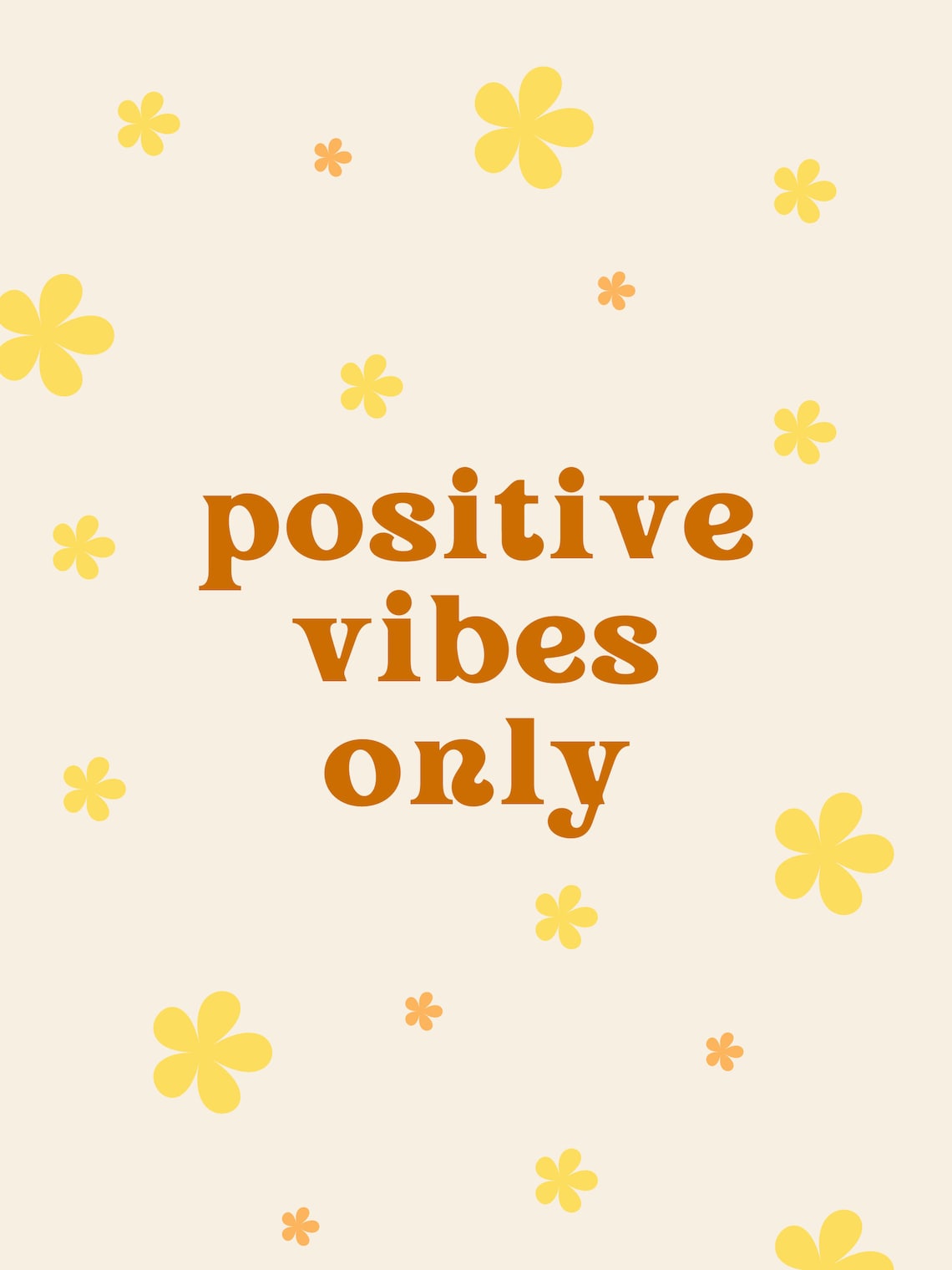 Positive Vibes Only Poster, Trendy Wall Art, Aesthetic Posters, Office ...