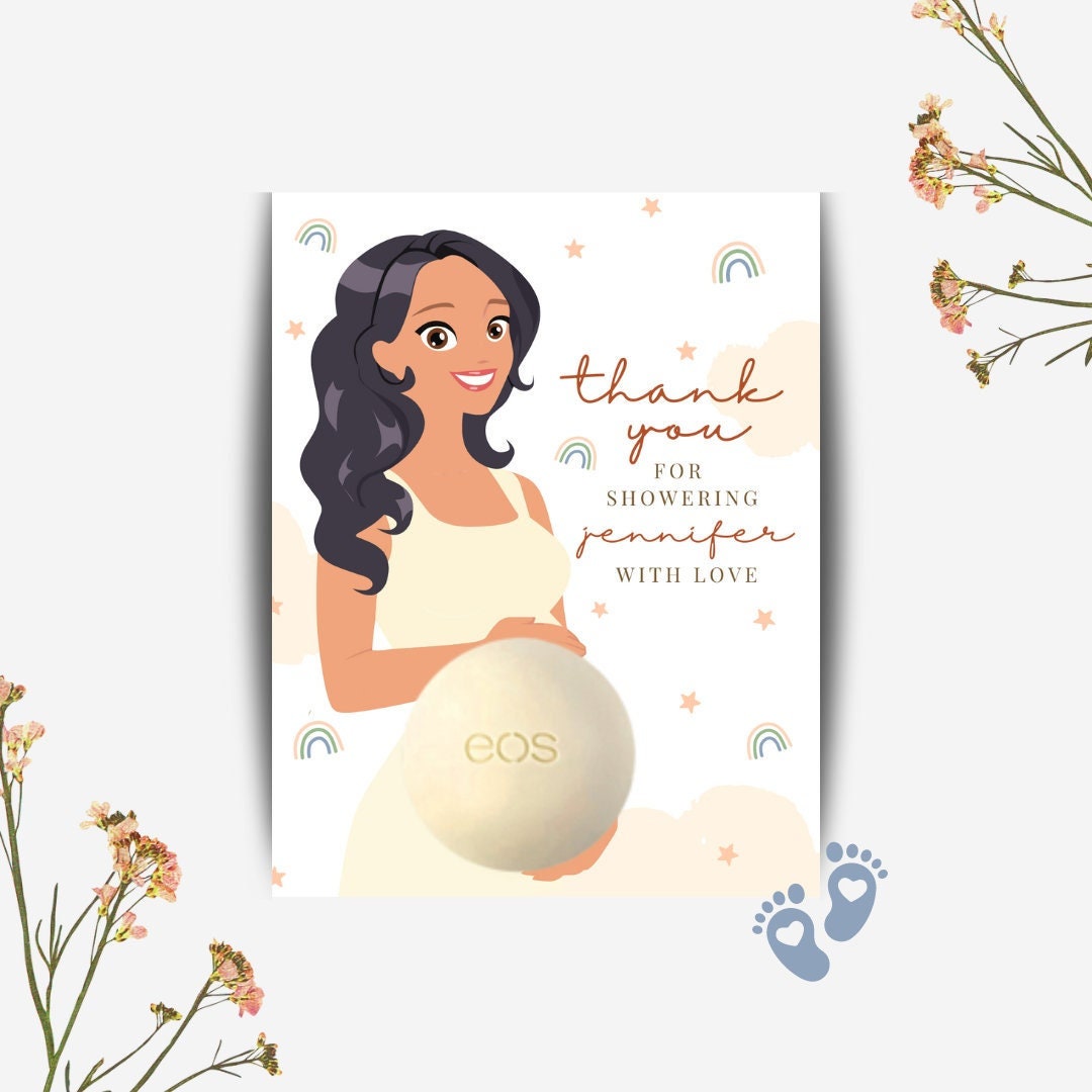 Eos Template, Eos Baby Shower Card Holder, Thank You Favors for Eos Lip ...