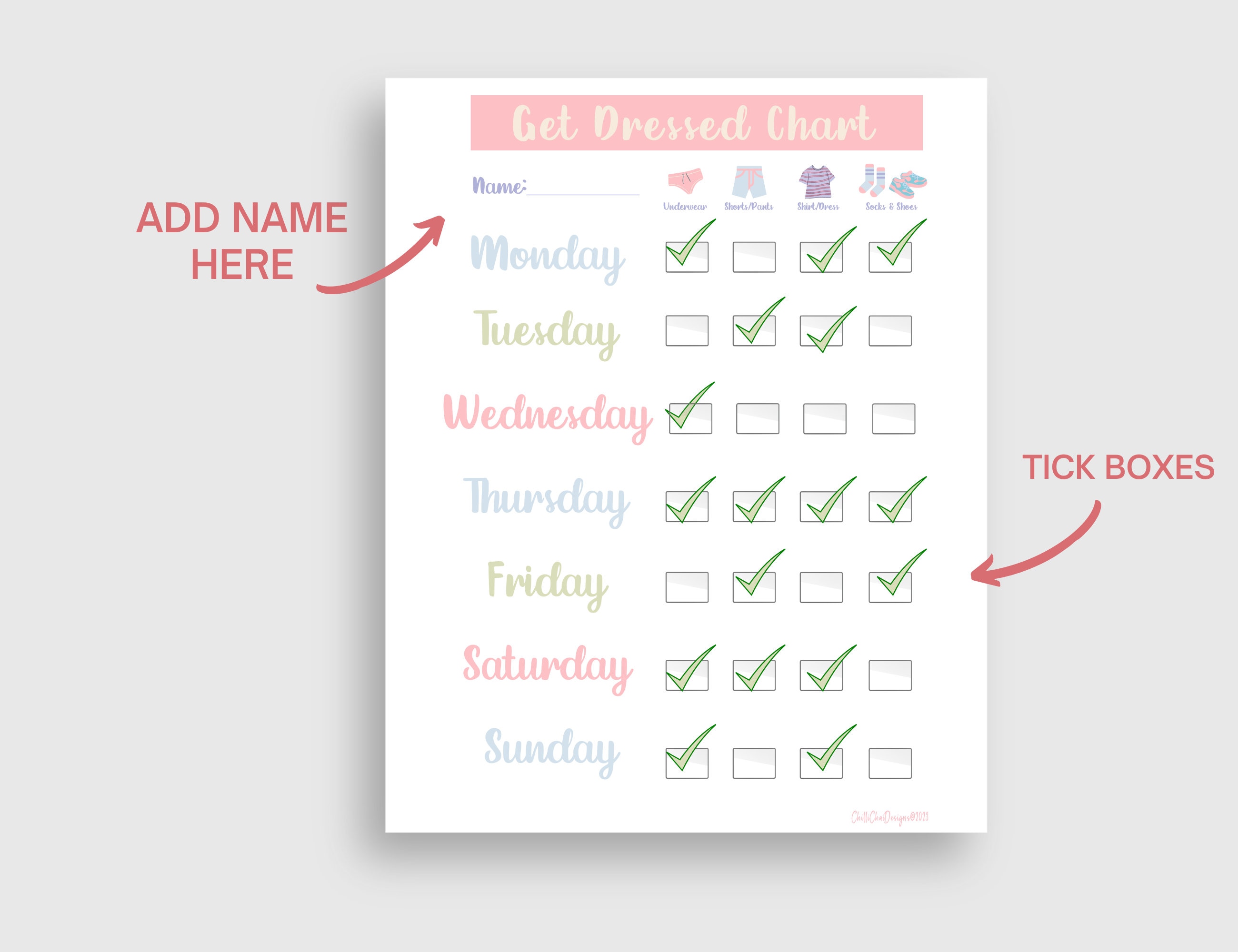 Get Dressed Chart, Steps to Get Dressed, Toddler, Baby, Girl, Boy ...