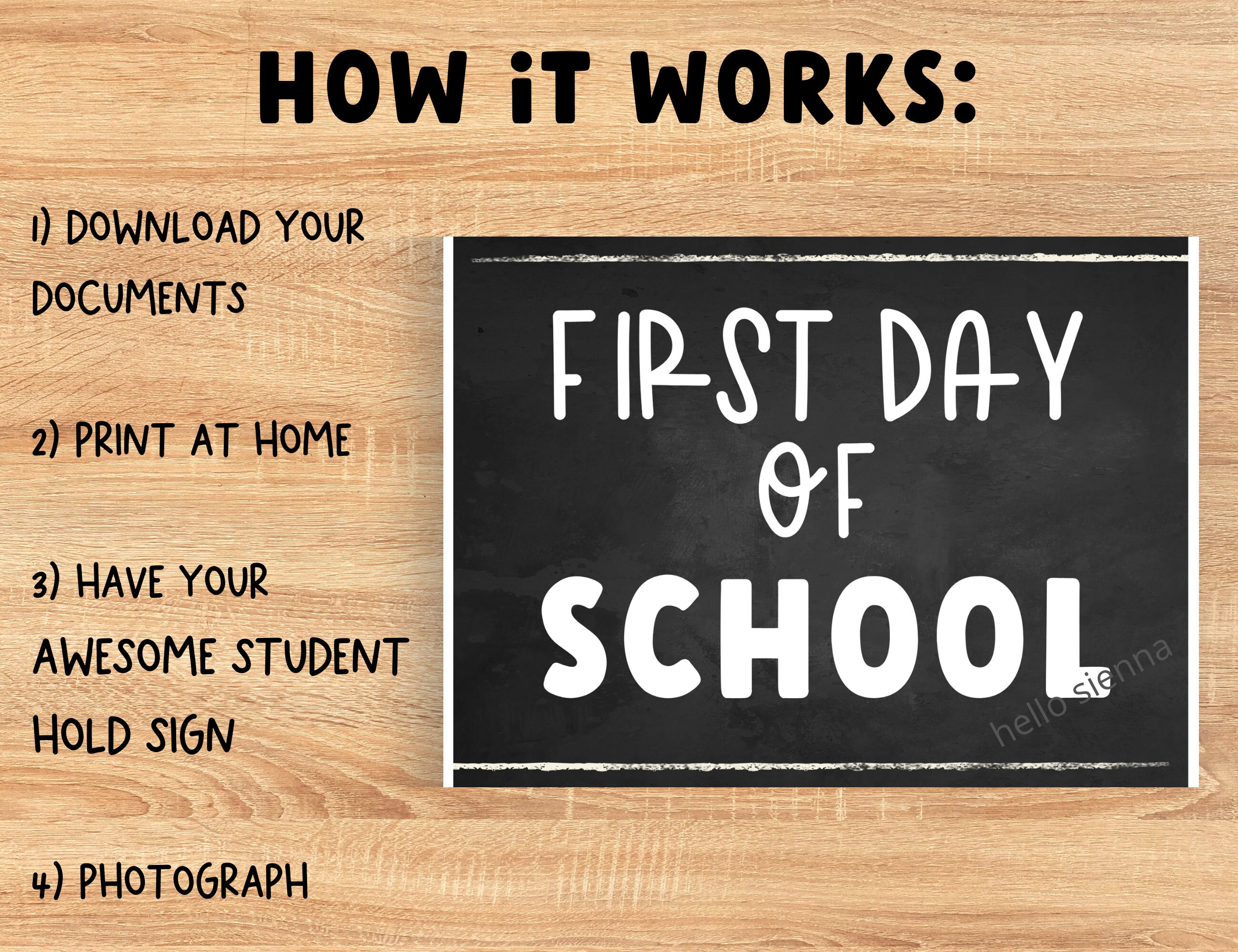 Back to School Chalkboard Signs - Etsy