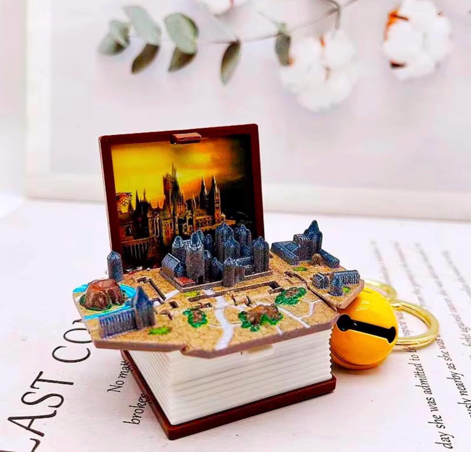 Pop up Book Keychain - Etsy