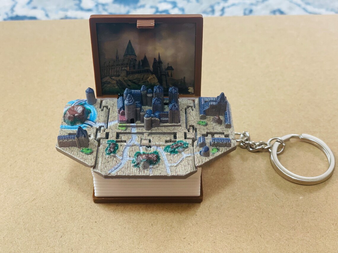 Pop up Book Keychain - Etsy