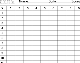 printable multiplication grid blank