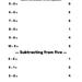 15 Single Digit Subtraction Worksheets, Numbers 0 to 10, Printable ...