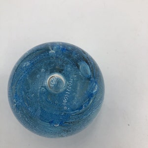 Dynasty Gallery Paperweight Art Glass Heirloom Collectables Blue Swirl ...