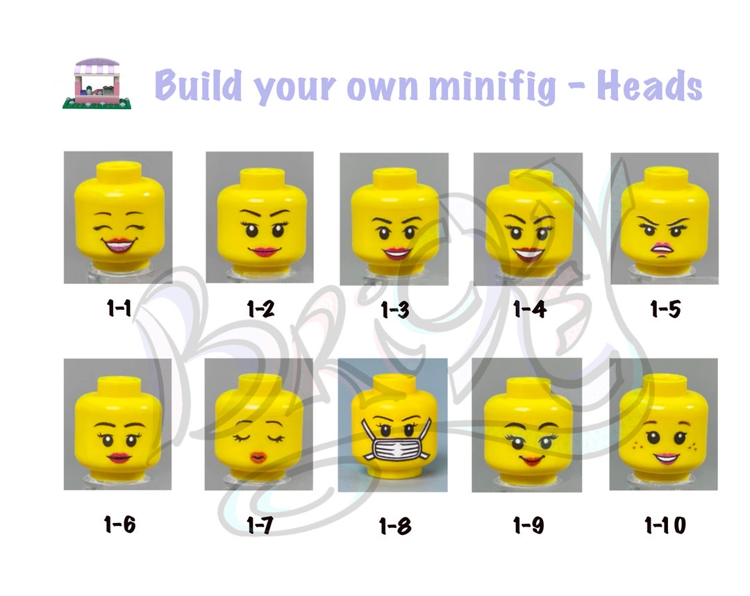 4x Heads With Expressive Facial Features for Your Daily Mood Swings ...