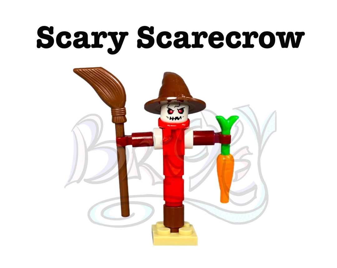 Scary Scarecrow Brick Design for Halloween! Display Piece or Decoration ...