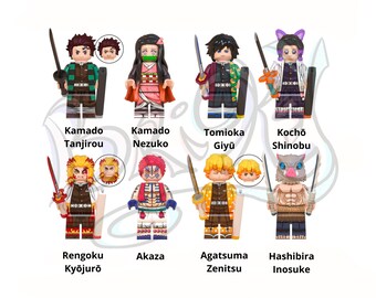 Demon Slayer Mini Figures - Etsy