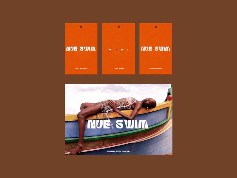 Canva Clothing Hang Tag, Design Template, Minimal, Fashion, Swimwear ...