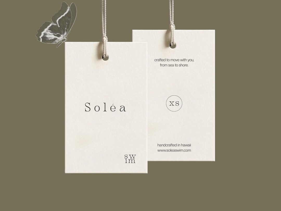 Editable Canva Clothing Hang Tag, Design Template, Minimal, Fashion ...
