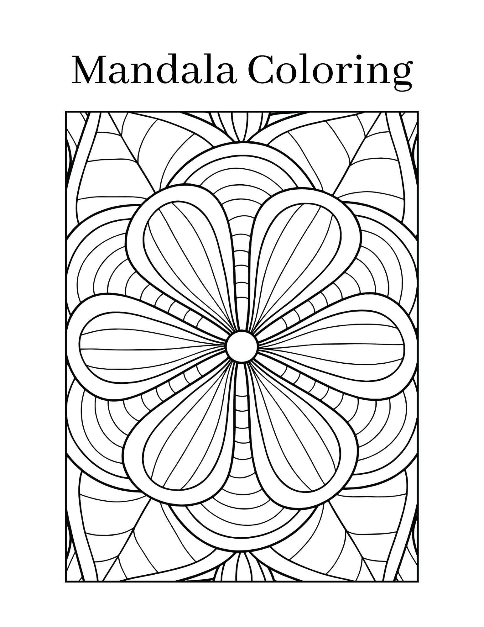 Printable Mandala Coloring Sheets - Etsy