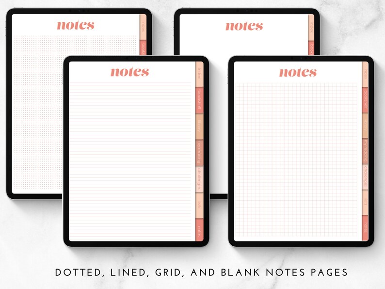 Digital Reading Journal: Goodnotes Book Tracker & Bookshelf (PDF) - Etsy