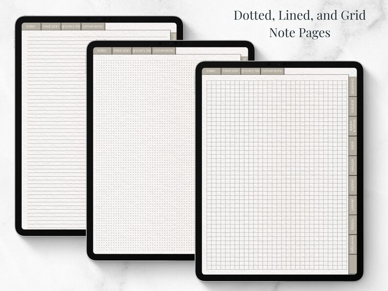 Digital Recipe Book Recipe Planner Goodnotes Template Meal - Etsy