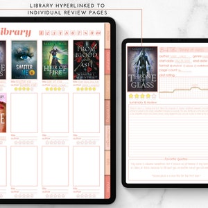 Digital Reading Journal & Planner: Book Tracker, Goodnotes Book Journal ...