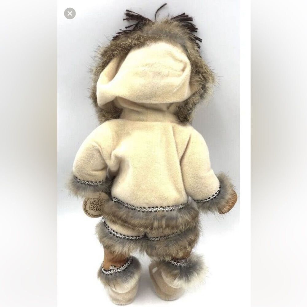 Naber Kids Wood Face Carved Native American Eskimo Dolls Set of 3 - Etsy