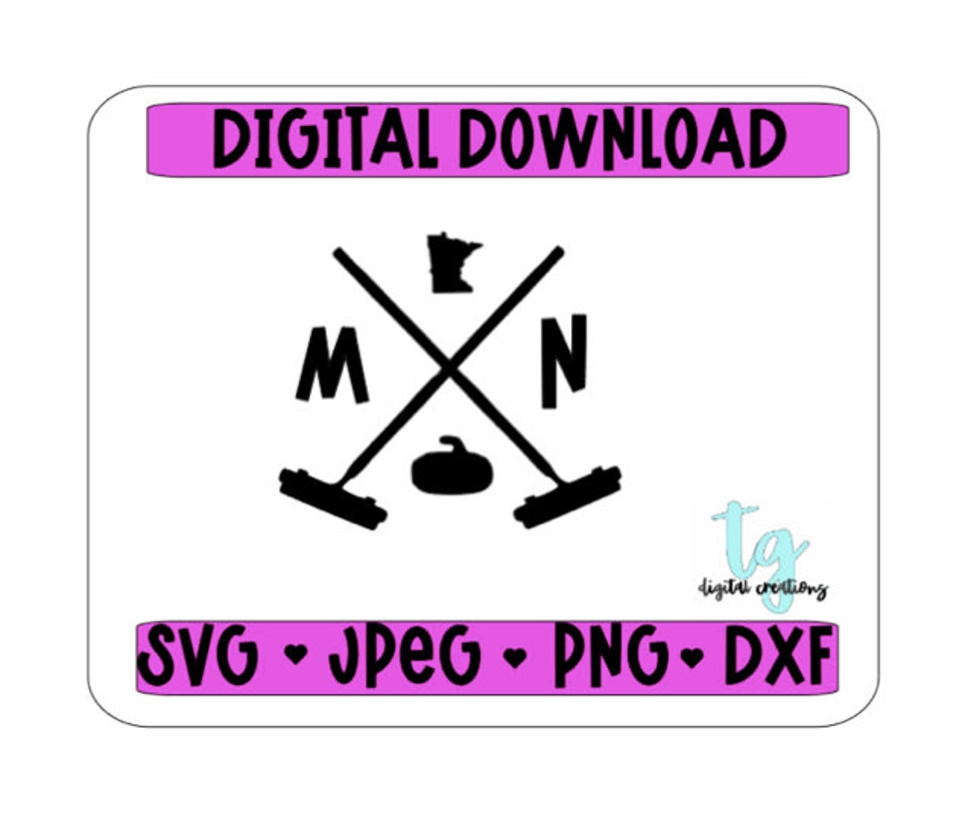 MN Curling SVG JPEG Png Dxf - Etsy