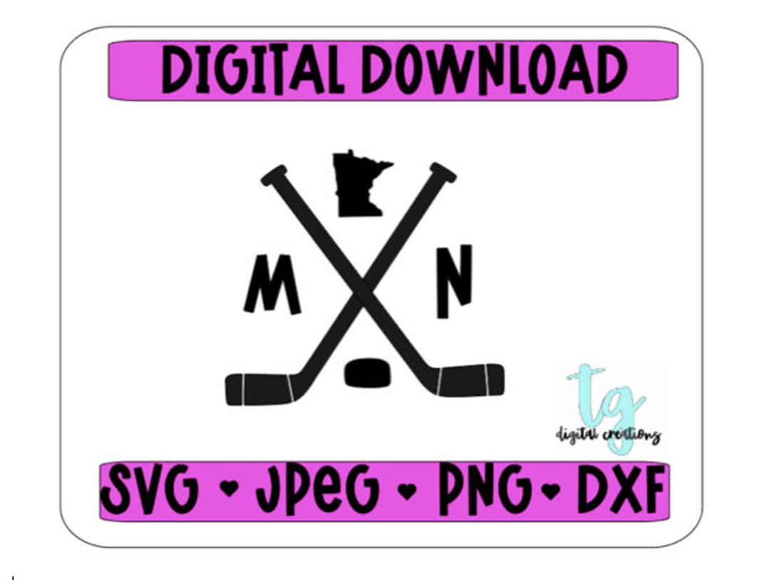 MN Hockey SVG PNG Jpeg Dxf - Etsy