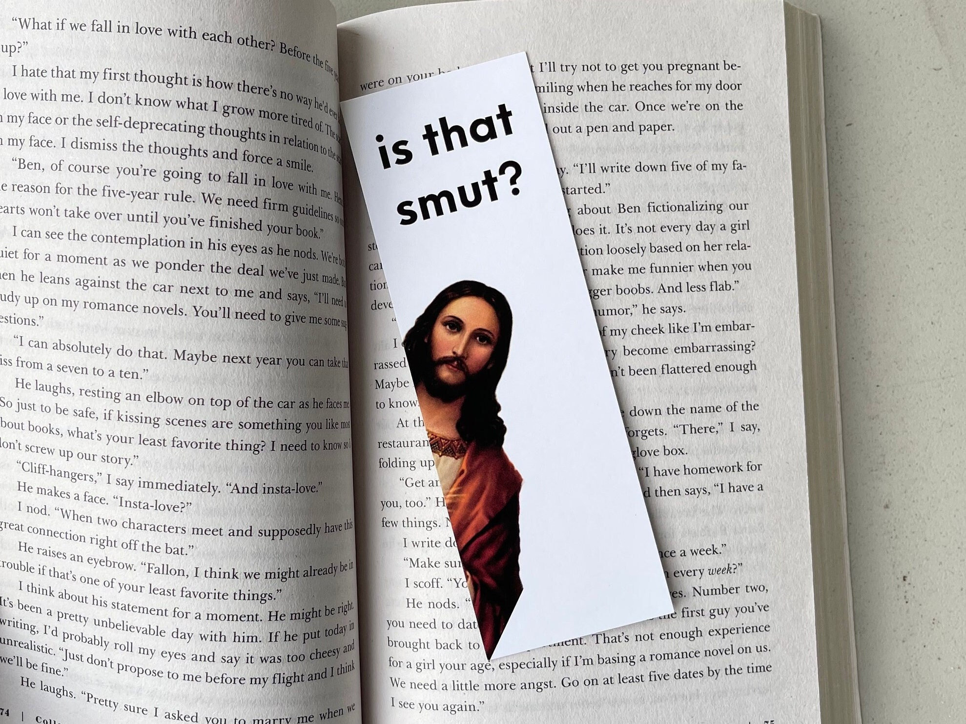 Peeking Jesus, Is That Smut? Bookmark, 40% OFF Peeking Jesus, Is That Smut? Bookmark, 40% OFF