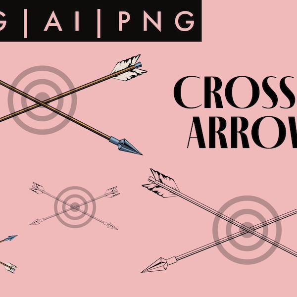 Crossed Arrow Logo - Etsy