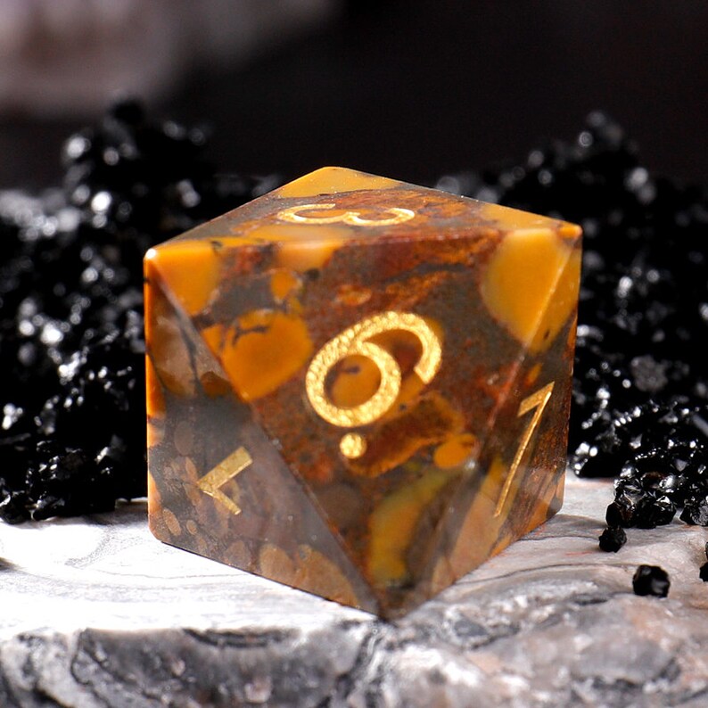 Insect Fossil Gemstone Dice Set RPG Role Playing Game Stone - Etsy