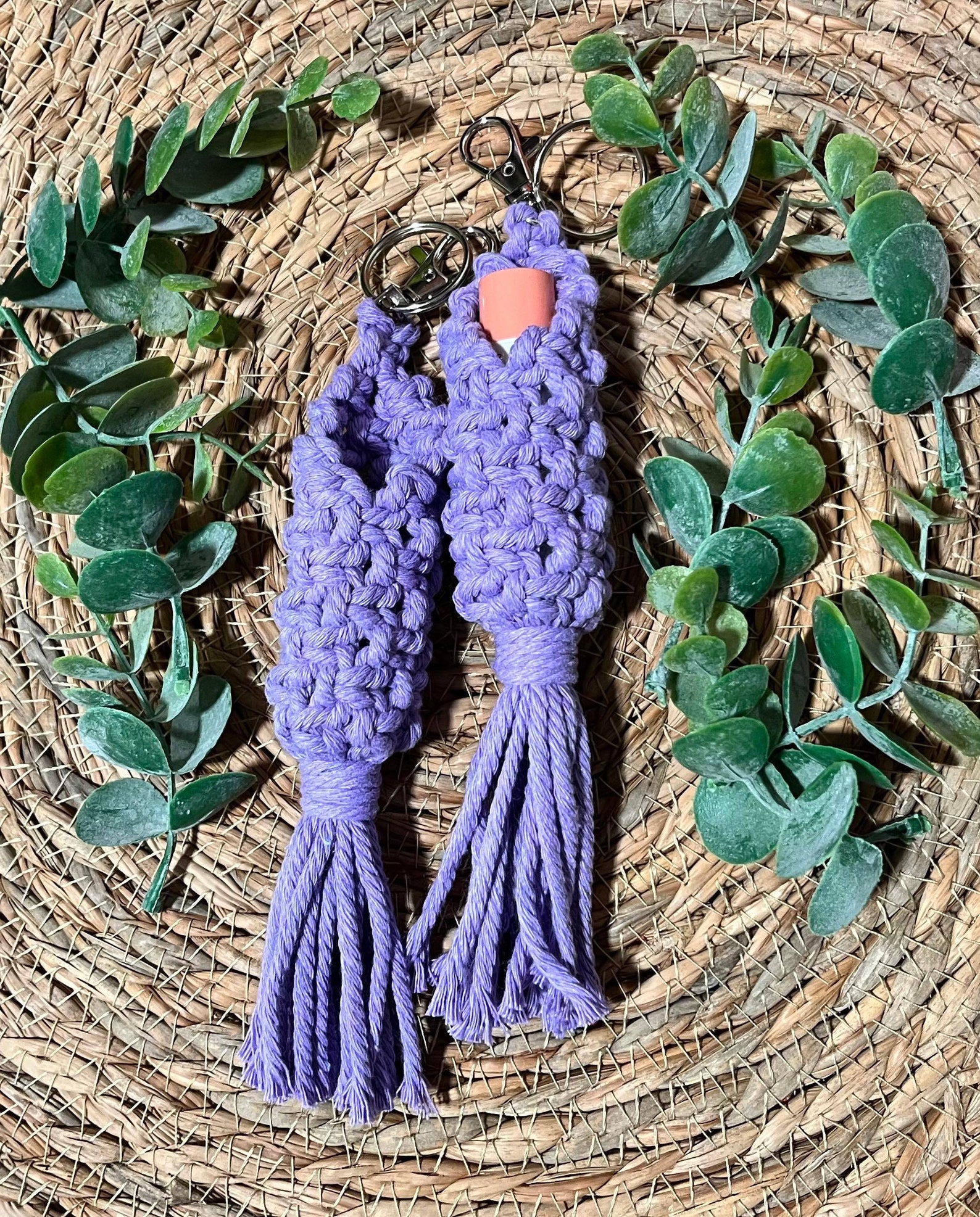 Macrame Lip Balm Holder / Macrame Lip Stick Holder / Teachers Gift ...