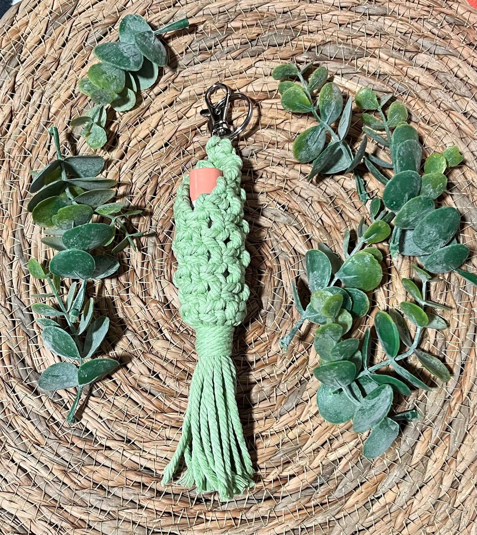 Macrame Lip Balm Holder / Macrame Lip Stick Holder / Teachers Gift ...