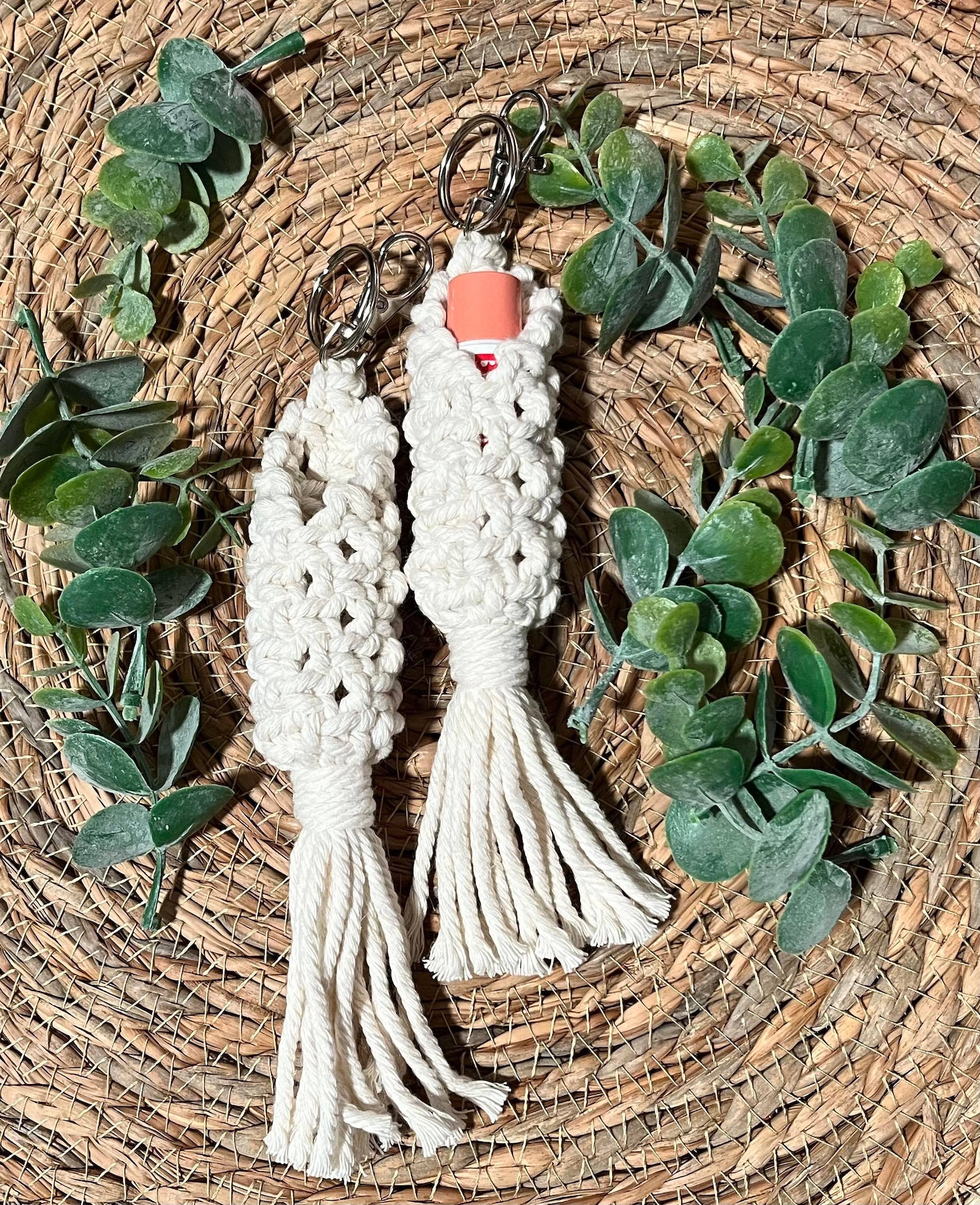 Macrame Lip Balm Holder / Macrame Lip Stick Holder / Teachers Gift ...