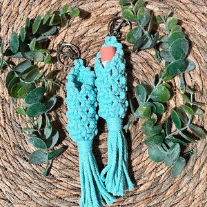 Macrame Lip Balm Holder / Macrame Lip Stick Holder / Teachers Gift ...