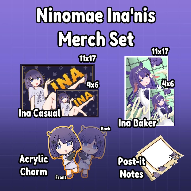 Ninomae Inanis Set - Etsy