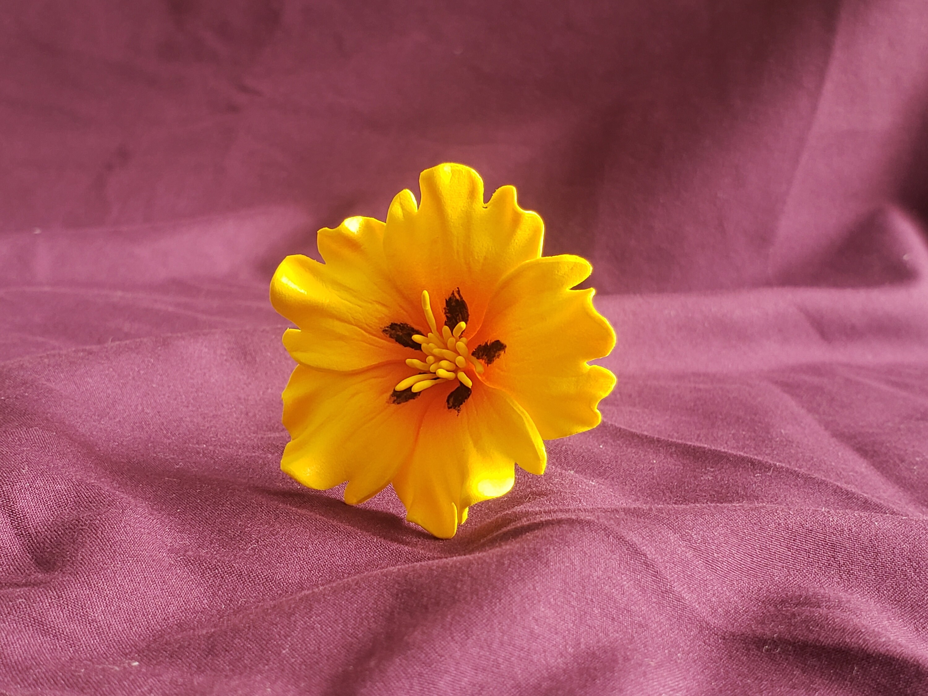 Exclusive 'ilima Flower Hair Pick, Hawaiian Flower, Floral Hairpiece ...