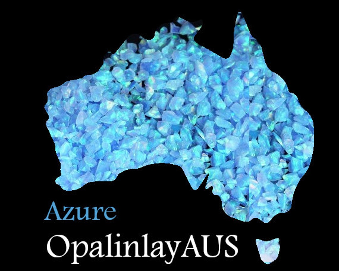 Azure / Crushed Opal / Blue Opal / Inlay Material / Jewellery Making ...