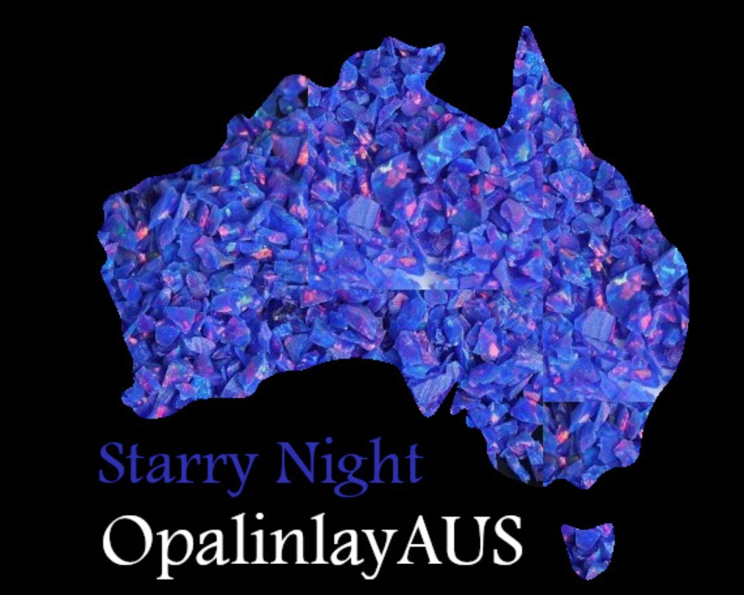 Starry Night Crushed Opal: Purple Inlay for Jewelry & Resin Art - Etsy