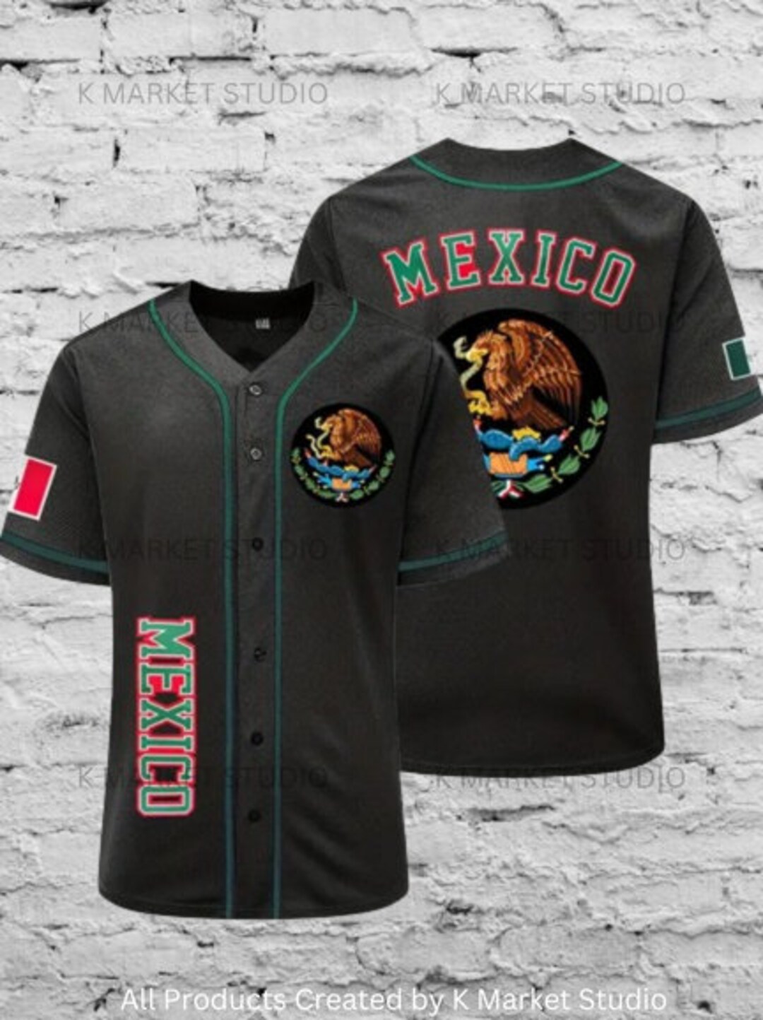 Men's Mexico Custom Limited Edition Black Baseball Jersey - Etsy