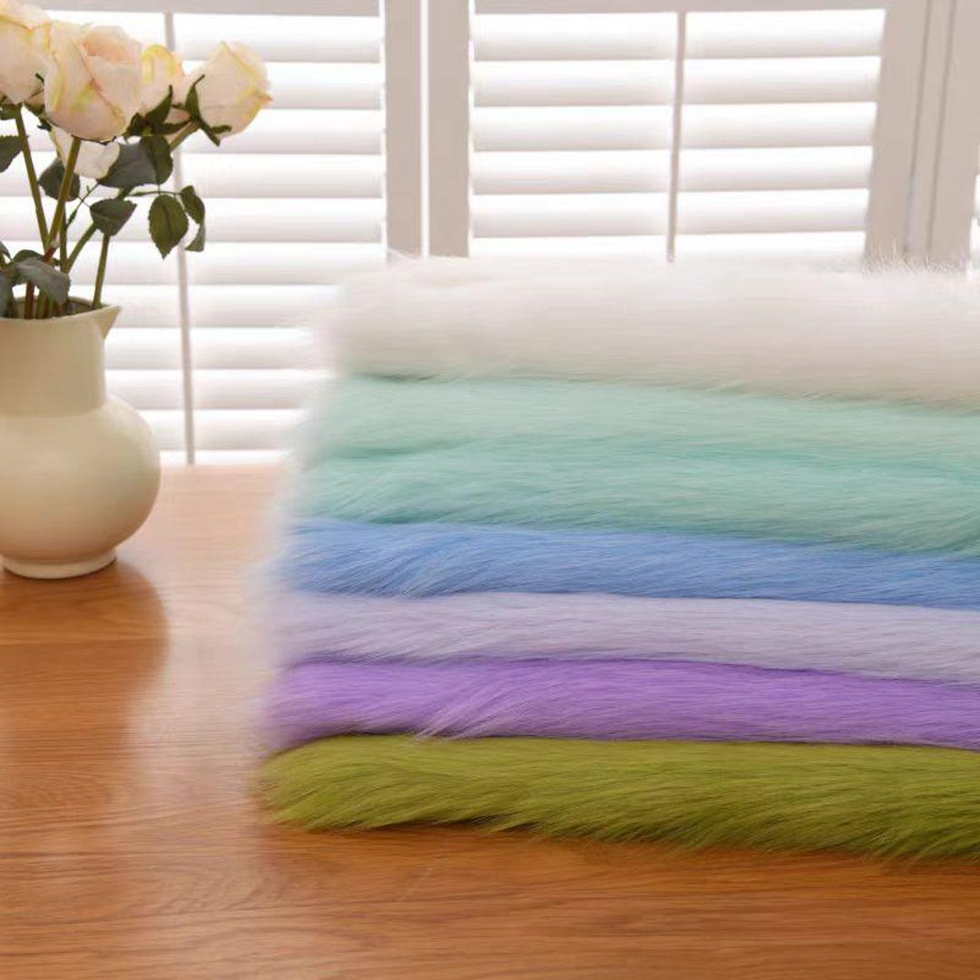 Long Pile Fabric,fursuit Material,minky Fabric,upholstery Fabric,solid ...