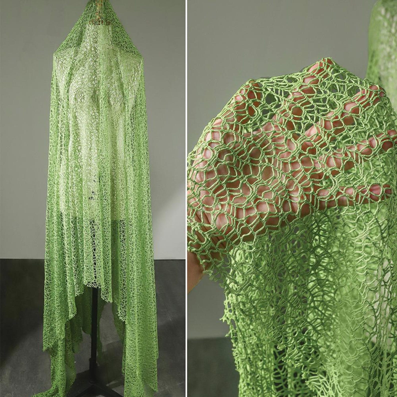 Solid Lace Fabric,mesh Fabric,hollow Fabric,curtain Fabric,crochet ...
