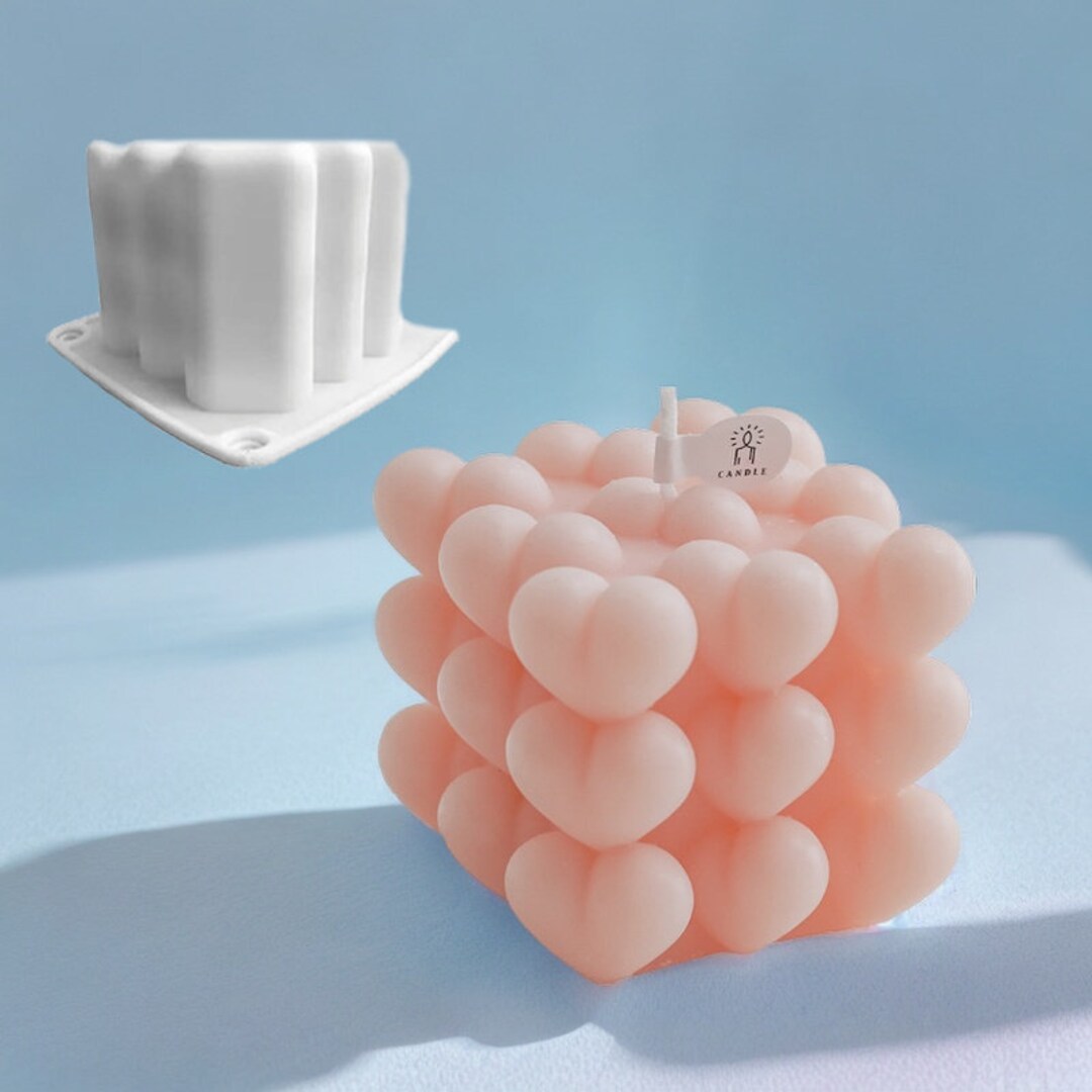 Valentine's Day Mold,rubik's Cube Candle Mold,silicone Candle Mold ...