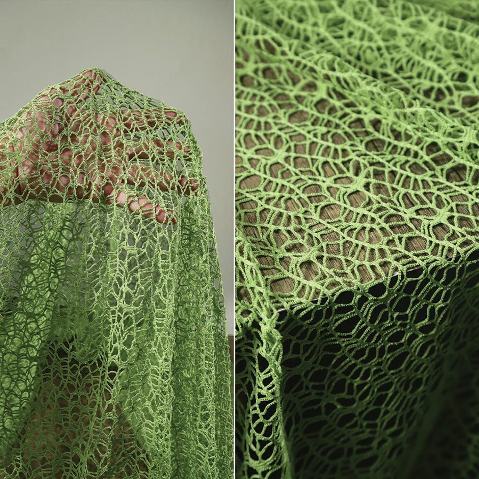 Solid Lace Fabric,mesh Fabric,hollow Fabric,curtain Fabric,crochet ...