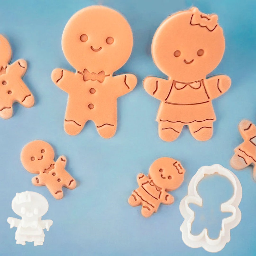 Gingerbread Cookie Mold,christmas Cookie Mold,cookie Cutters,fondant ...