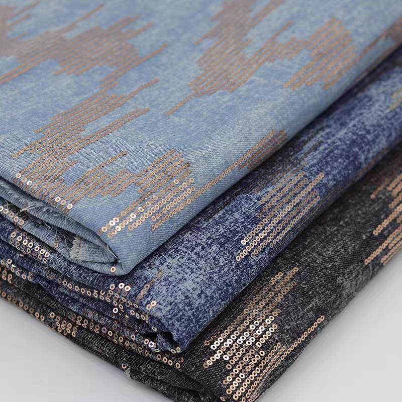 Denim and Sequin Dress - Etsy