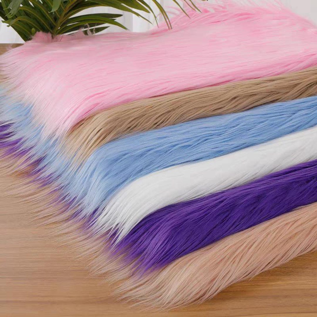Long Pile Fabric,fursuit Material,minky Fabric,upholstery Fabric,solid ...