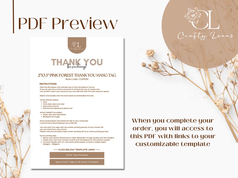 EDITABLE Gift Souvenir Tag Printable Party Favor Tags Thank - Etsy