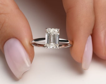 2 Ct Diamond Solitaire Ring - Etsy