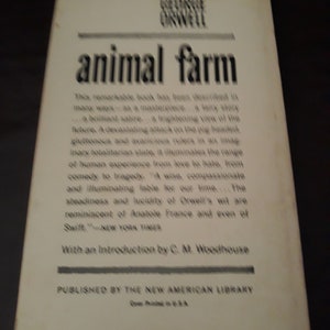 Animal Farm by George Orwell - Etsy
