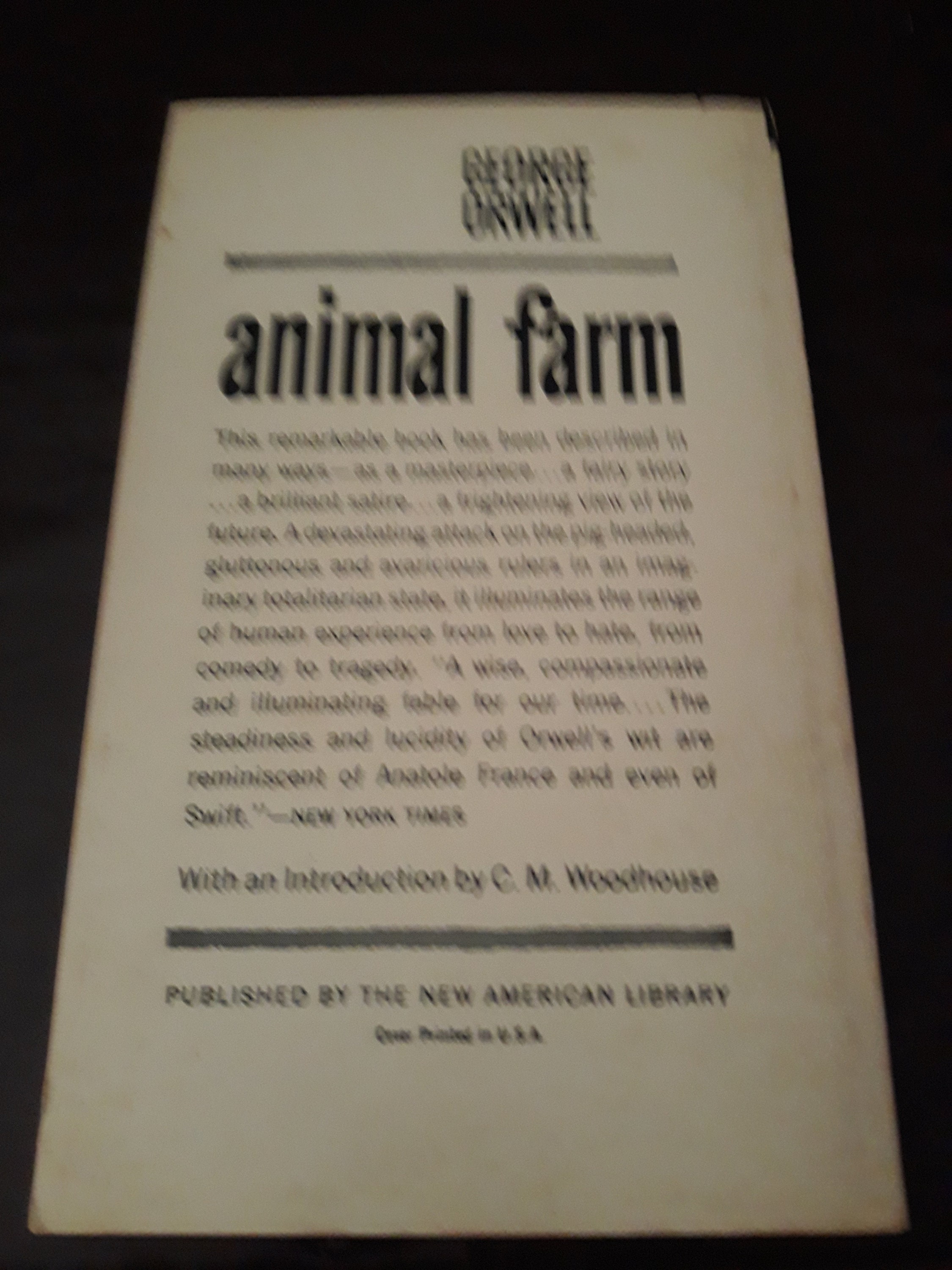 Animal Farm by George Orwell - Etsy